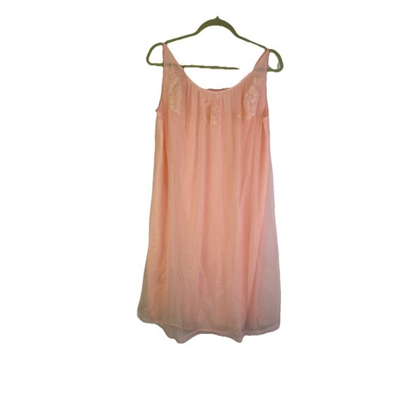 Vintage | Intimates & Sleepwear | Vintage 7s Nylon Floral Negligee Slip ...